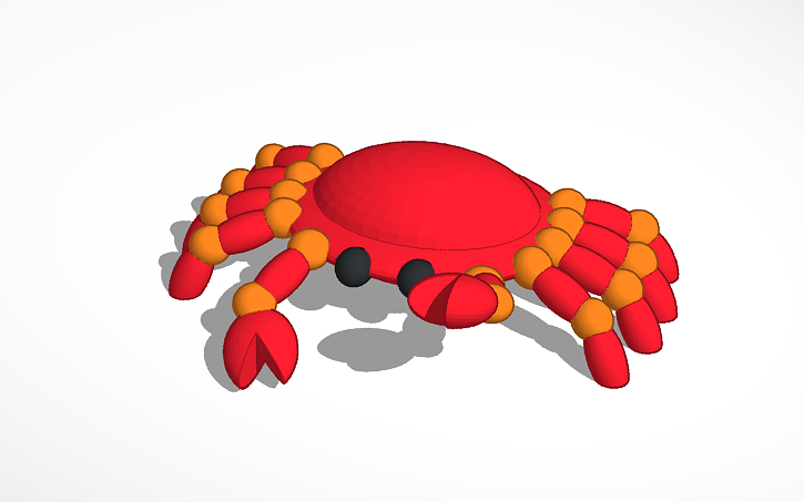 3D design Crab - Tinkercad