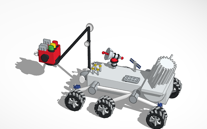 3D design mars-rover - Tinkercad