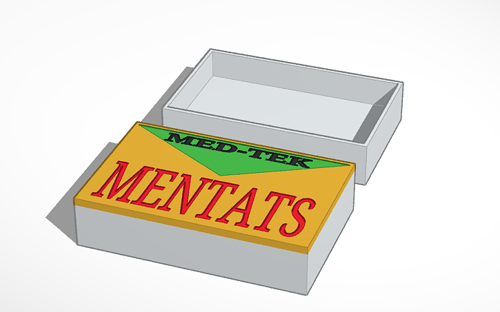3D design Box of Mentats | Tinkercad