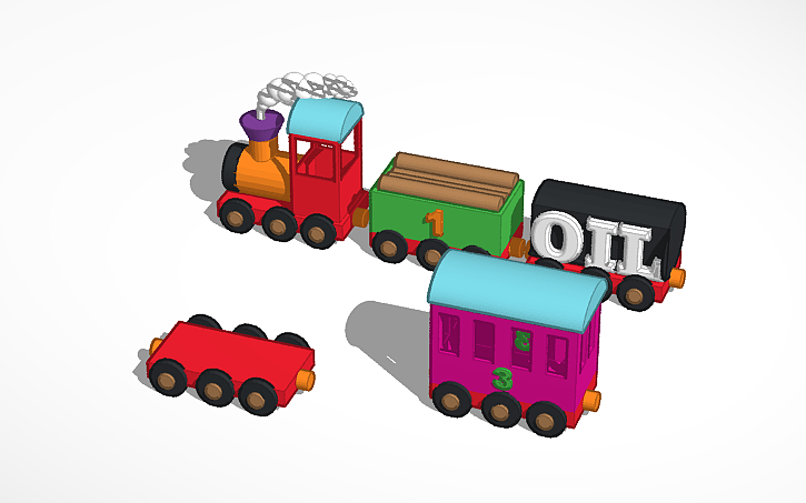 3D design Lesson 3 - Train Collab Project - Tinkercad