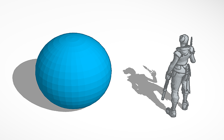 3D design Valorant jett - Tinkercad