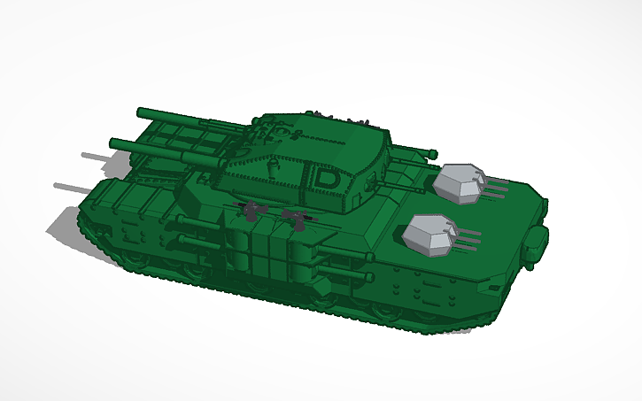 3D design Tank Type 6 Heavy | Tinkercad