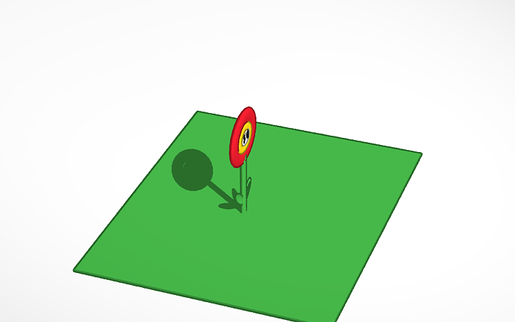 3D design mario bloem | Tinkercad