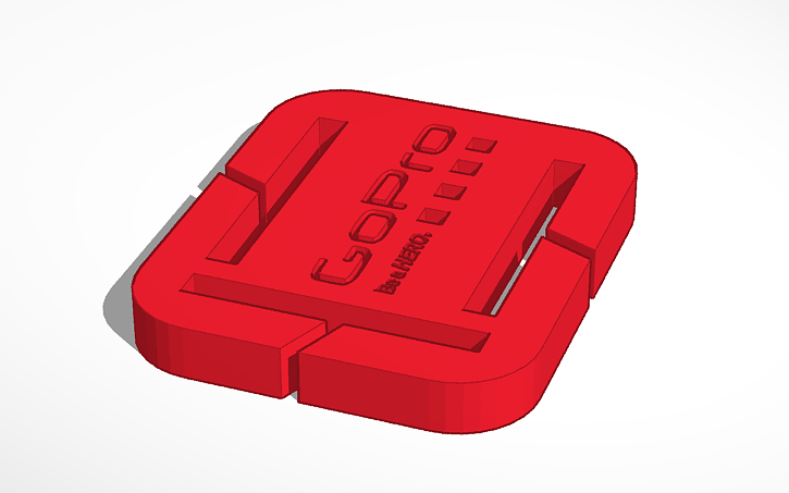 3D design gopro chest strap - Tinkercad