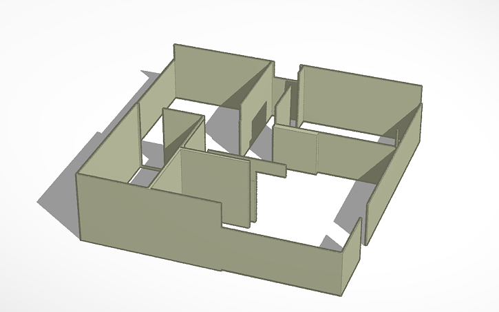 3d Design Floor Plan Tinkercad