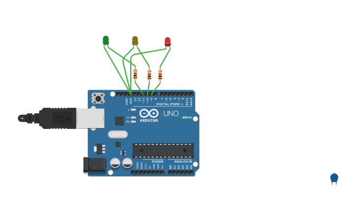 Circuit Design Projeto 1 Led Tinkercad