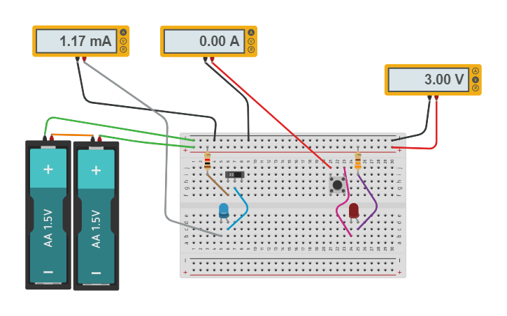 Circuit design atividade 2 | Tinkercad