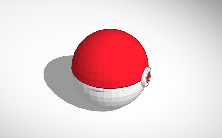 3D design monsterball - Tinkercad