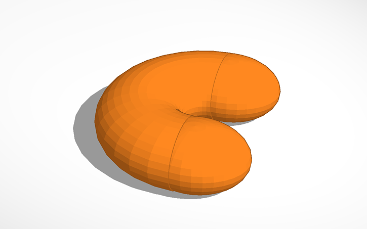 3D design cheese puff | Tinkercad