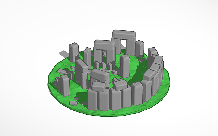 3D design Stone Henge - Tinkercad