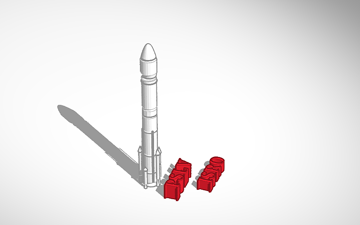 3D design PSLV ROCKET LAUNCHER | Tinkercad