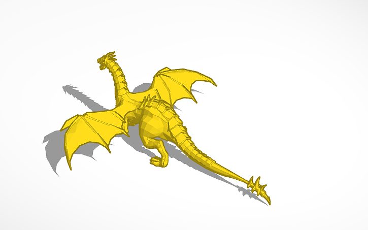 3D design dragon - Tinkercad