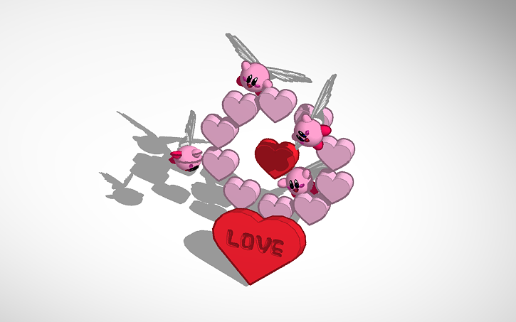 3D design happy valentine - Tinkercad