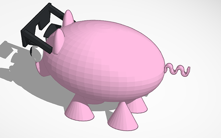 3D design Pig - Tinkercad