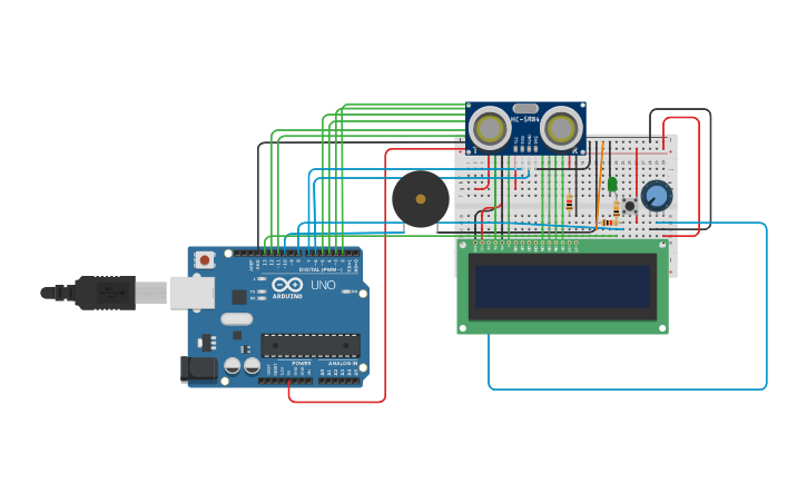 Circuit design Alarm - Tinkercad