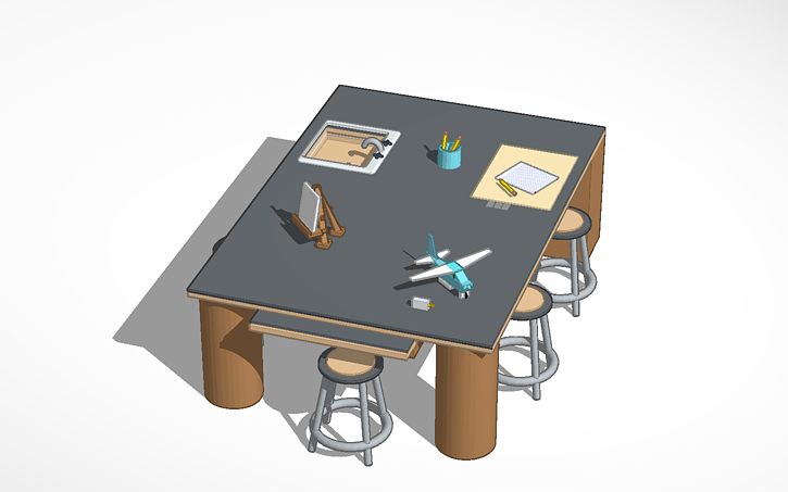 3D design Copy of The Extraordinary Work Bench | Tinkercad
