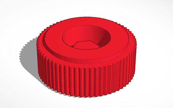 3D design Thumb/Knob/Cap for 5/16" Scoket Head Screw | Tinkercad
