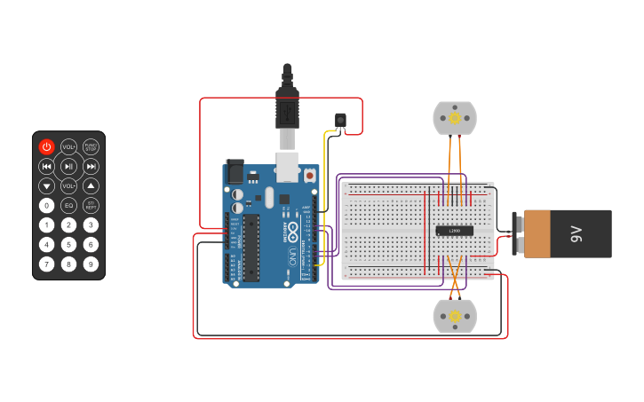 Circuit design Copy of Toy Truck | Tinkercad