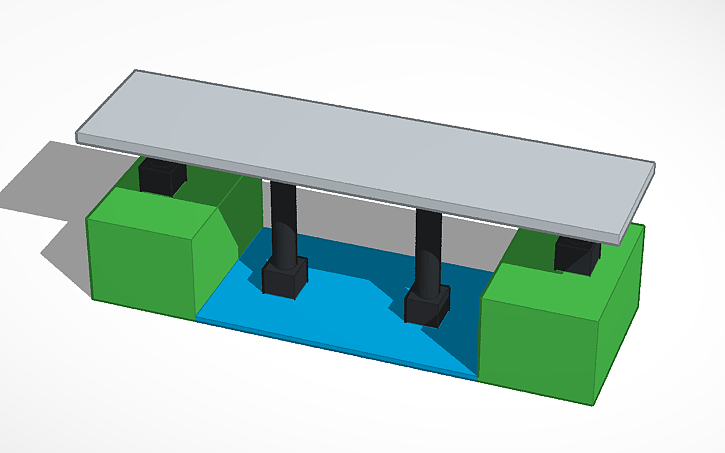 3D design Bridge, Aaron Cohen - Tinkercad