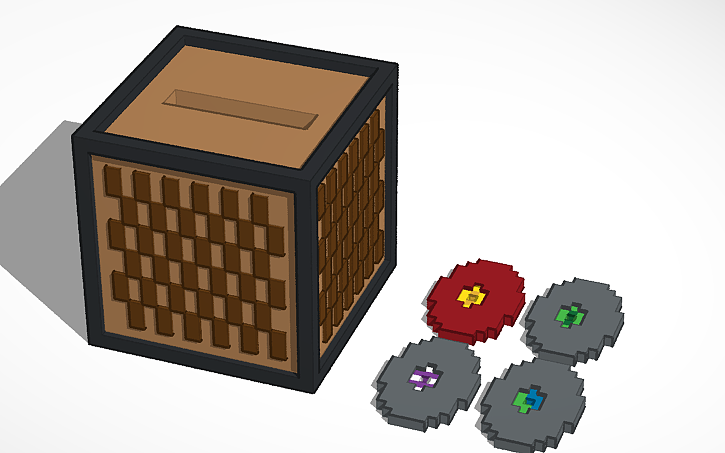 3D design Aarons jukebox with discs - Tinkercad