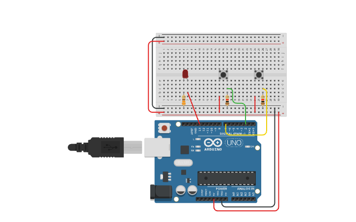 Circuit design Exemplo If Else - Tinkercad