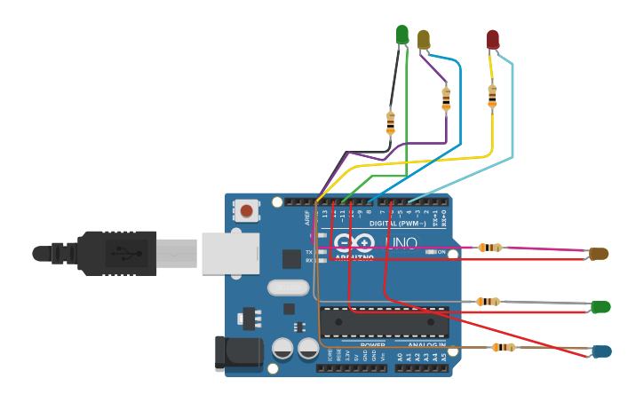 Circuit design Blink LED - Tinkercad