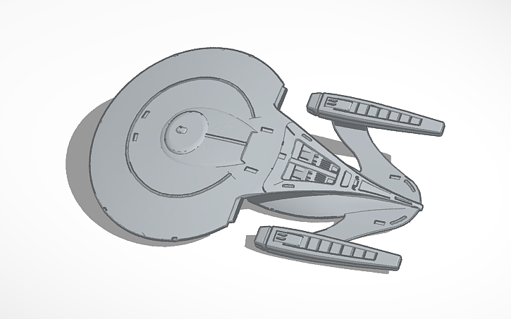 3D design Star Trek Andromeda Class starship - Tinkercad