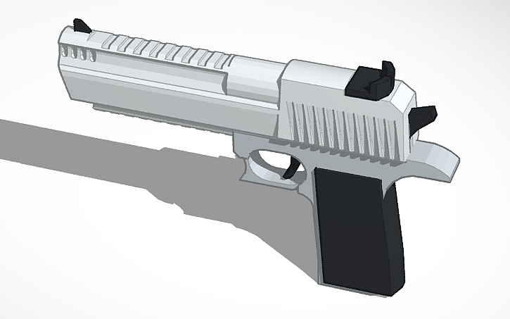 3D design desert eagle - Tinkercad