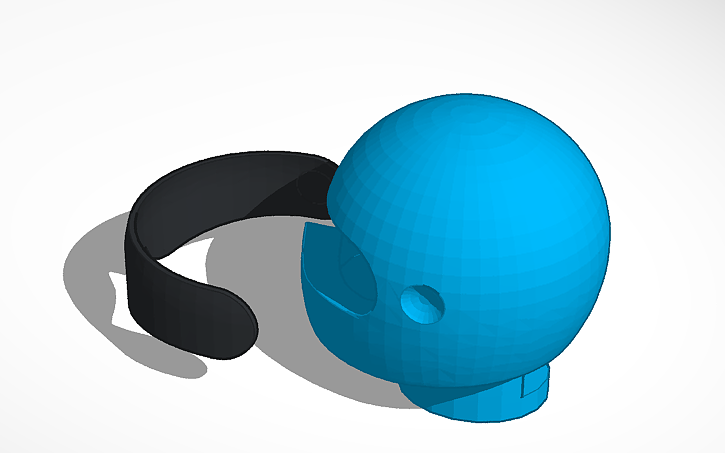 3D design OpenRC F1 Racing Helmet - Tinkercad