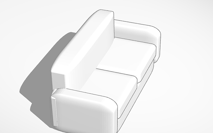 3D design Modern Sofa - Tinkercad