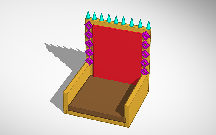 3D design Throne - Tinkercad