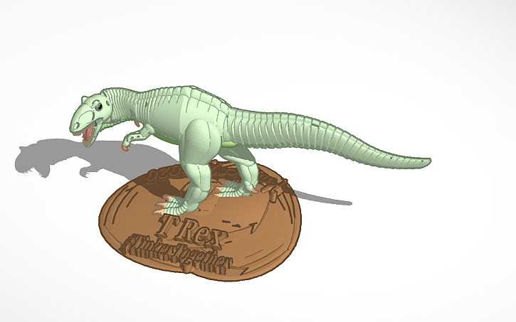 3D design T-Rex - Tinkercad