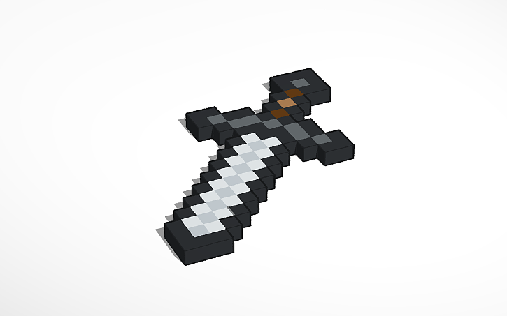 3D design Minecraft Iron Sword | Tinkercad
