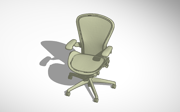 3D design Herman Miller Aeron Office Chair - Tinkercad