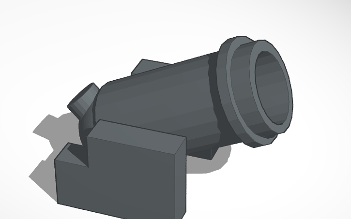 3D design cannon - Tinkercad