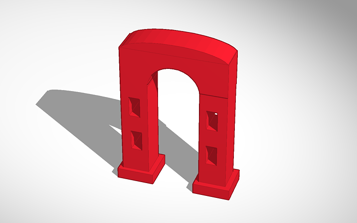 3D design Mesopotamian arch | Tinkercad