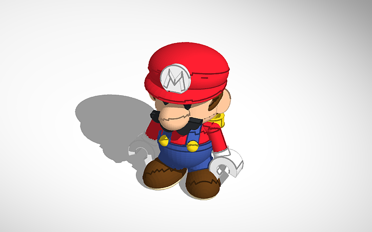 3D design Mini-Mario toy (Version 1.0) | Tinkercad