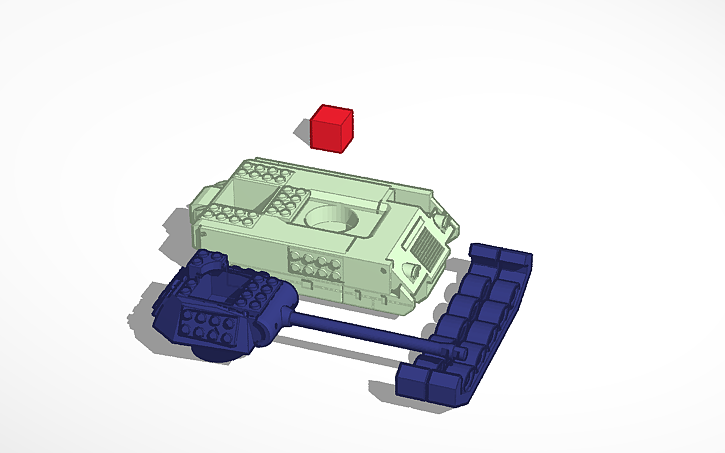3D design lego super tank | Tinkercad