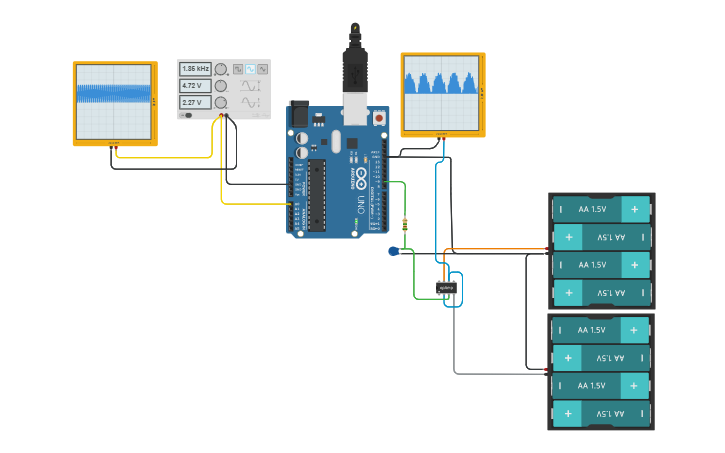 Circuit design Copy of ADC / DAC with Arduino - Tinkercad