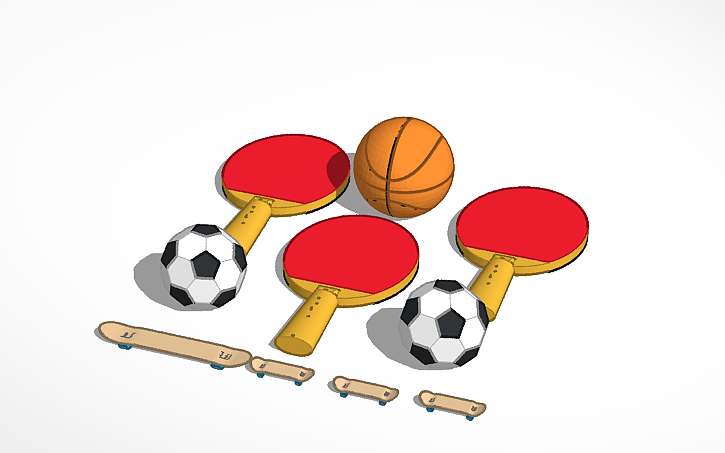 3D design table tennis | Tinkercad