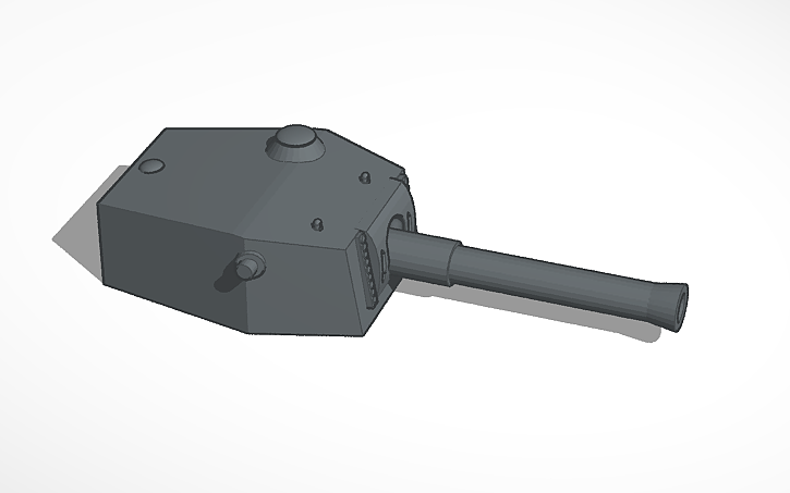 3D design type-5 turret | Tinkercad