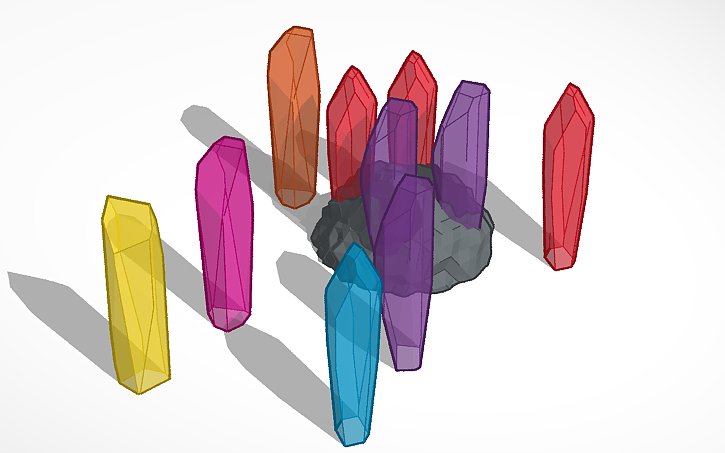 3D design crystals | Tinkercad
