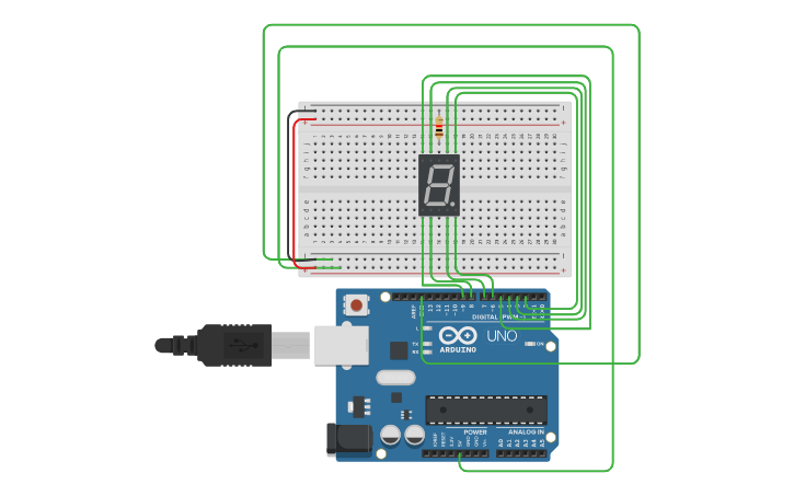 Circuit design 7 SEGMENT DISPLAY- GARCIA, DESIREE - Tinkercad