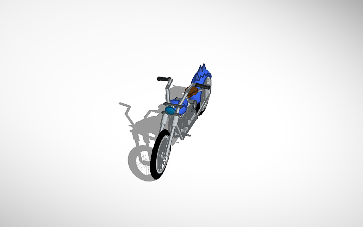 3D design Chopper motorcycle - Tinkercad