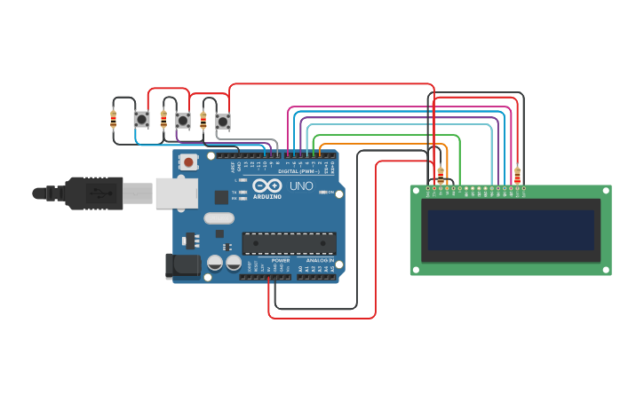Circuit design Digital Alarm Clock - Tinkercad