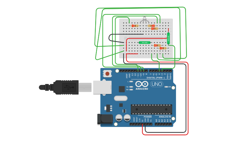 Circuit design gyroscope - Tinkercad