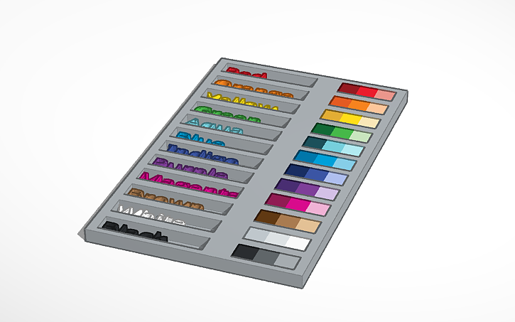3D design Shades of Colors | Tinkercad