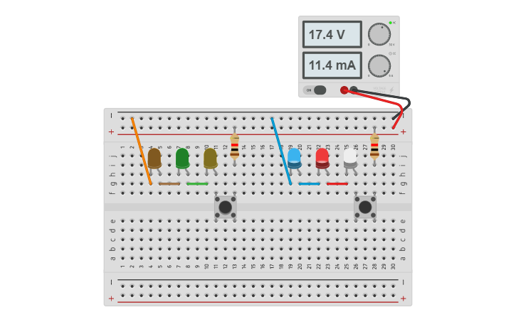 Circuit design Practica 7 - Tinkercad