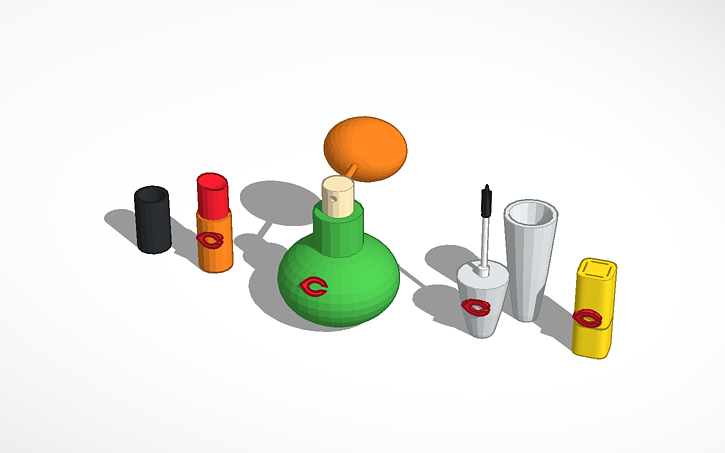 3D design MAKEUP KIT - Tinkercad