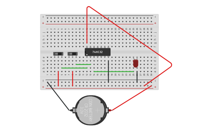 Circuit design Puertas OR - Integrado 7432 - Profesor D. Lobo | Tinkercad